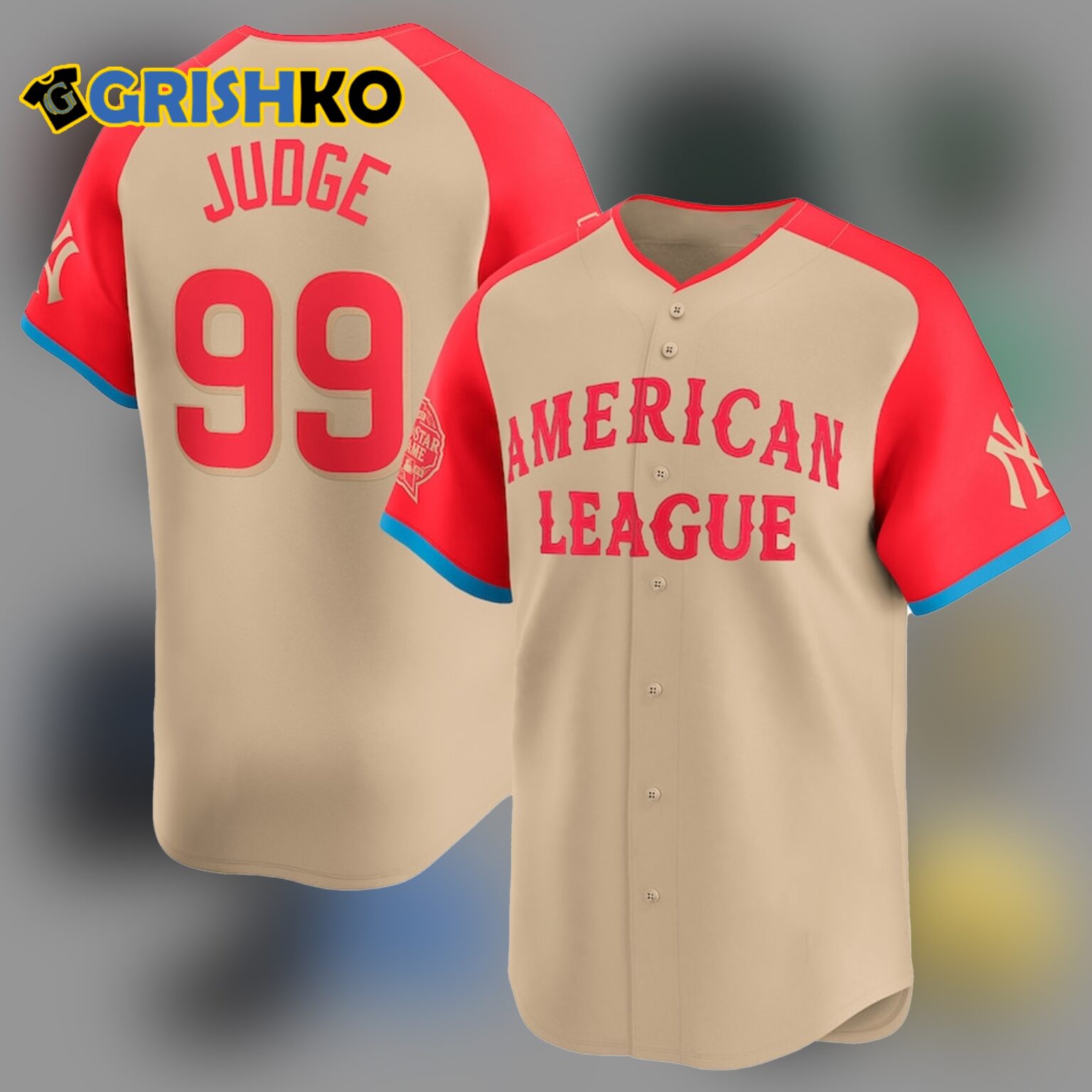 Yankees American League Aaron Judge 2024 All-Star Game Player Jersey ...