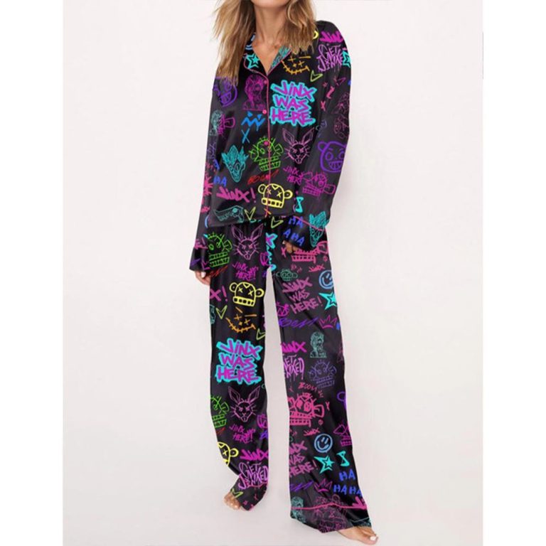 Jinx Graffiti Pajama Set For Women - Grishko.com