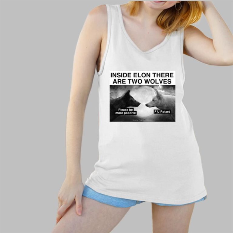 Elon Musk Inside Elon There Are Two Wolves Shirt - Grishko.com