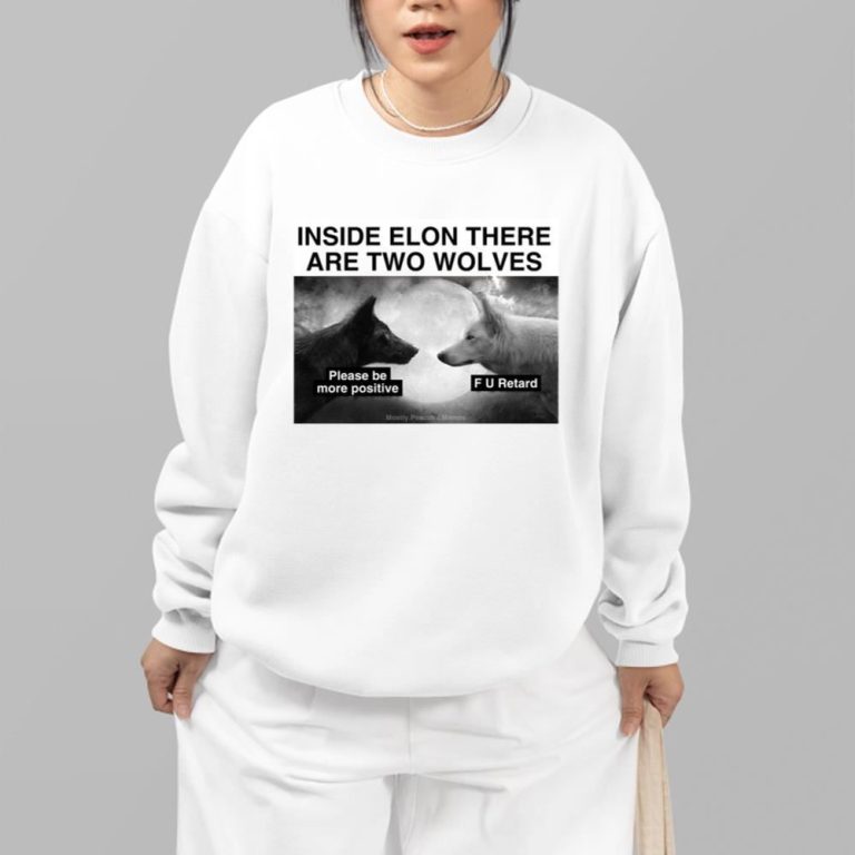 Elon Musk Inside Elon There Are Two Wolves Shirt - Grishko.com